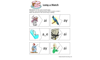 Long I Matching Puzzle by Teach Simple