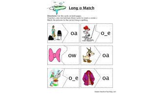 Long O Worksheet by Teach Simple