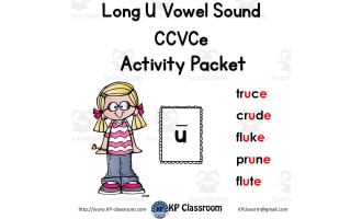 Long A CCVCe Vowel Sound Activity Packet and Worksheets by Teach Simple
