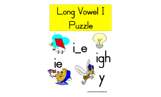 Long I Matching Puzzle by Teach Simple