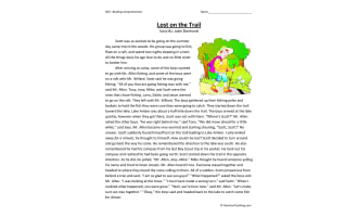 The Lost Library Card Reading Comprehension Worksheet by Teach Simple