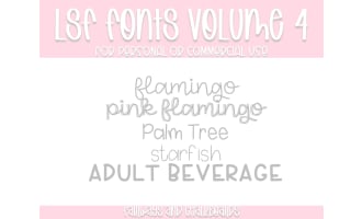 LSF Fonts: Volume 7 by Teach Simple