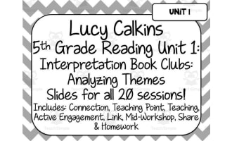 Lucy Calkins Reading for 5th Grade | Unit 4: Fantasy Book Clubs by ...