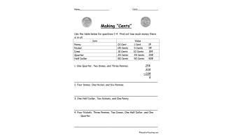 Adding Decimals Equations Worksheet by Teach Simple
