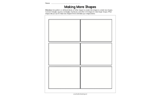 Using Shapes to Create New Shapes Worksheet by Teach Simple