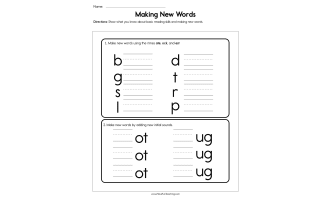 Making New Shapes Worksheet by Teach Simple