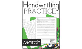 Upper Elementary Handwriting Practice by Teach Simple