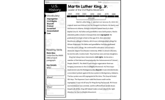 Civil Rights Movement + Dr. King Reading Packet by Teach Simple