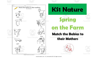 Farm Animals - Mother & Baby Match Set by Teach Simple