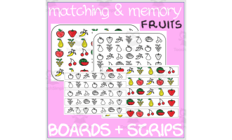 MATCHING & MEMORY BOARDS WITH STRIPS| ROOMS by Teach Simple
