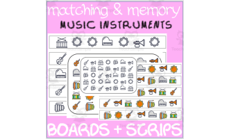 MATCHING & MEMORY BOARDS WITH STRIPS| TOYS by Teach Simple