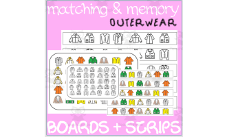 MATCHING & MEMORY BOARDS WITH STRIPS| ACCESSORIES by Teach Simple