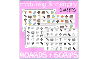 MATCHING & MEMORY BOARDS WITH STRIPS| VEGETABLES by Teach Simple