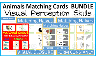 Matching Animals Halves Visual Figure Ground by Teach Simple