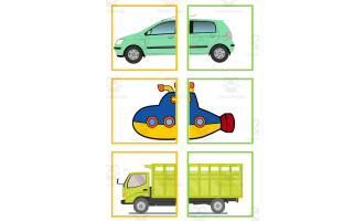 Matching Card Halves: Dinosaurs + Monsters Pack by Teach Simple