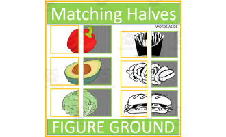 Matching Animals Halves Visual Figure Ground by Teach Simple
