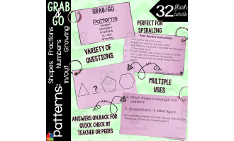 Math Flash Cards | Coordinate Graphs by Teach Simple