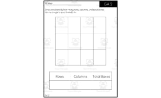 Math Quick Check: Rows and Columns 2 by Teach Simple