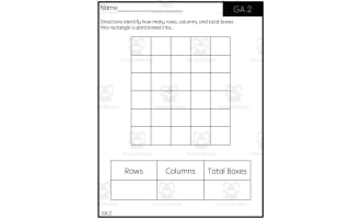 Math Quick Check: Rows and Columns 5 by Teach Simple