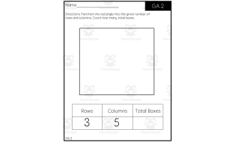 Math Quick Check: Rows and Columns 1 by Teach Simple