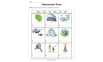 Measurement Word Problems Worksheet by Teach Simple
