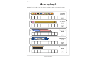 Measuring Objects by Length Worksheet by Teach Simple