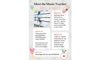 Meet the Teacher Template by Teach Simple