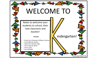 MEET THE TEACHER Welcome Notes For 2nd Grade by Teach Simple