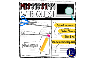 West Virginia WebQuest Printable Book by Teach Simple