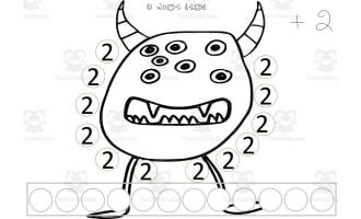 Monster Multiplication Repeated Addition Mats Set 3 by Teach Simple