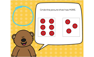 More and Less Thanksgiving Printable by Teach Simple