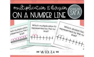 Multiplication and Division on a Numberline Activity by Teach Simple