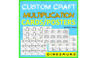 Multiplication Custom Cards | COLORING | DIY 2 by Teach Simple
