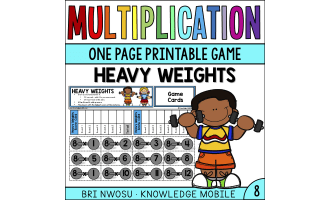 Multiplication Facts - Twelve Printable Game by Teach Simple