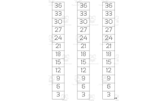 Multiplication Facts Writing | Strip Columns Set 7B by Teach Simple