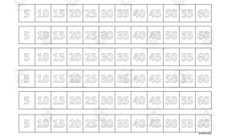 Multiplication Facts Writing | Strip Lines Set 10E by Teach Simple