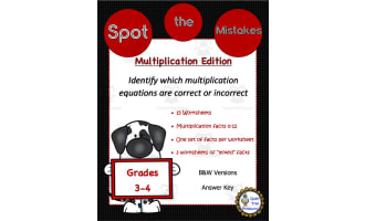 Multiplication "Spot It" Inspired Game by Teach Simple