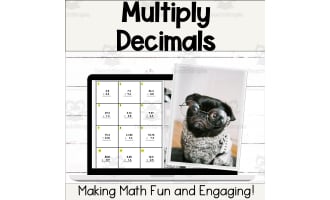 Multiply Decimals Digital Self-Checking Activity by Teach Simple