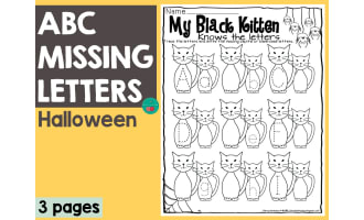 Find the Missing Letters Sequencing Activity by Teach Simple