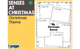 Preschool Writing Center: My 5 Senses by Teach Simple
