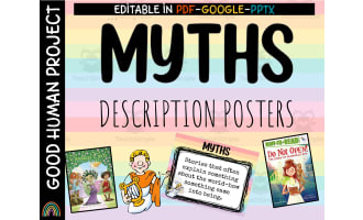 Tall Tale Description Posters by Teach Simple