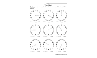 Scheduled Time Worksheet by Teach Simple