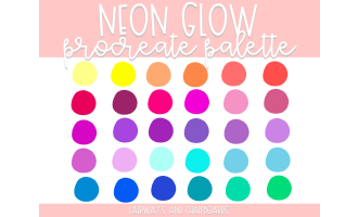 Lemonade Stand Procreate Color Palette by Teach Simple