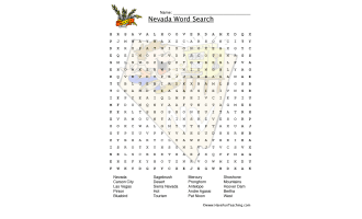 Nevada Worksheet by Teach Simple