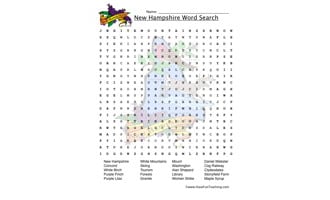 New York Word Search Worksheet by Teach Simple