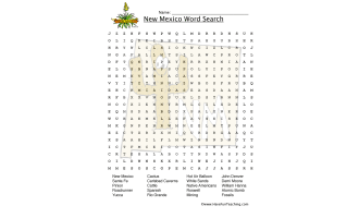 New York Word Search Worksheet by Teach Simple