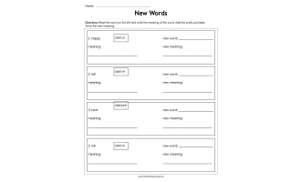 Exploring New Words Prefix Activity by Teach Simple