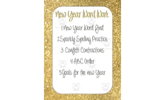 Word Work Choice Board by Teach Simple