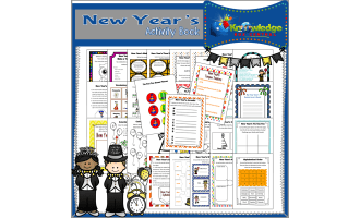 New Year's Songs & Quotes Copywork Notebook - EBOOK by Teach Simple