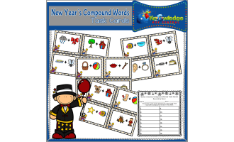 Fall Foxes Compound Words Task Cards - EBOOK by Teach Simple
